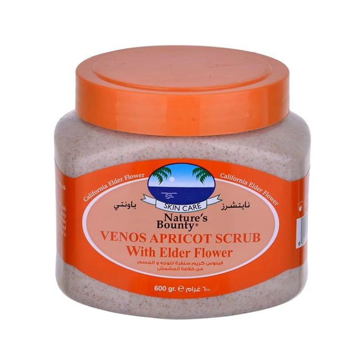 NATURES BOUNTY VENOS SCRUB 600ML APRICOT &ELDER (75526) - Seif Pharmacies