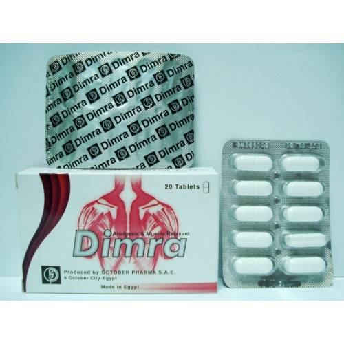 Dimra 20 Tab – Pain Relief and Muscle Relaxant - Saif