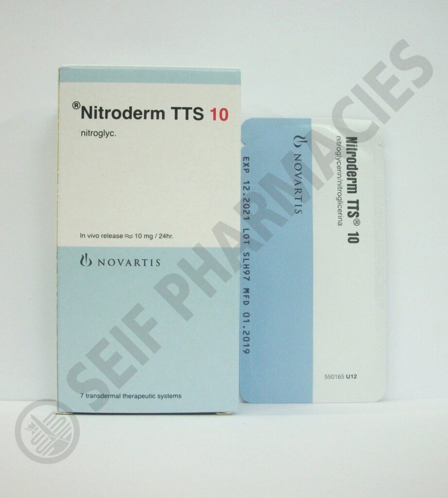 NITRODERM TTS - 10 - 7 PATCHES # - Seif Pharmacies