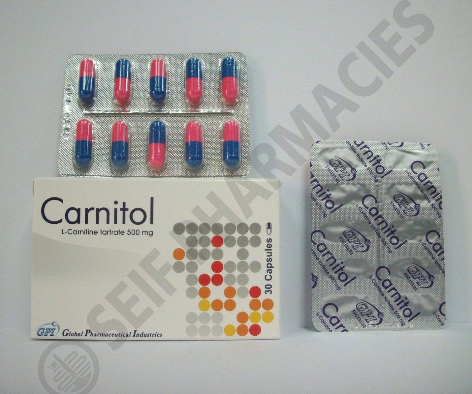 CARNITOL 500 MG 30 CAP - Seif Pharmacies