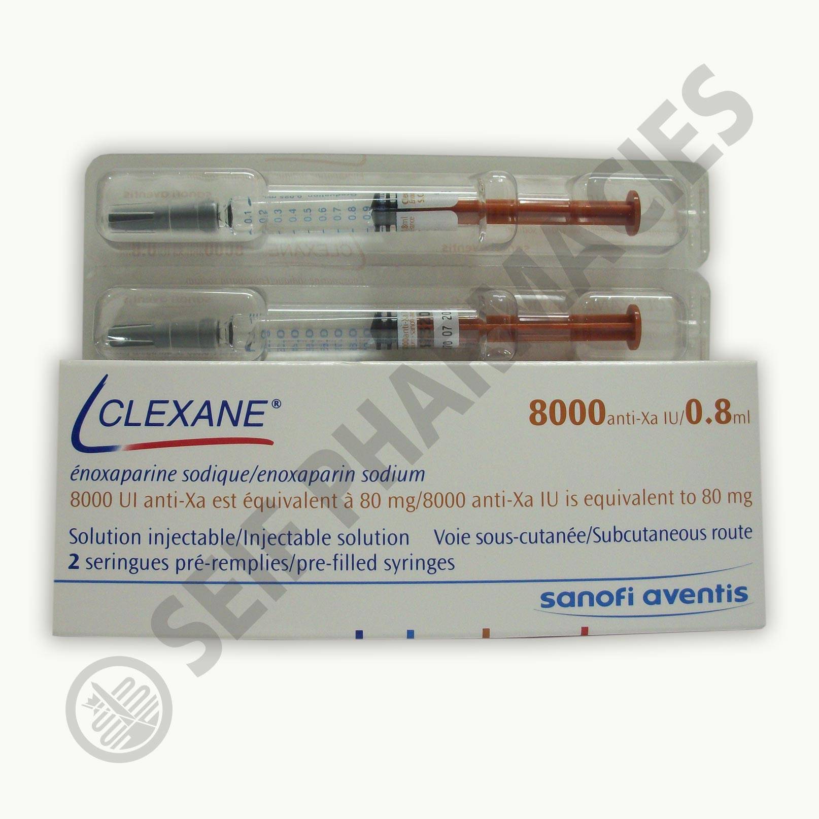 CLEXANE 80 MG / 0.8 ML 2 SYRING - Seif Pharmacies