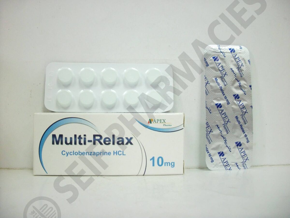 Multi Relax 10 mg - 20 Tab - Effective Muscle Relaxant Tab