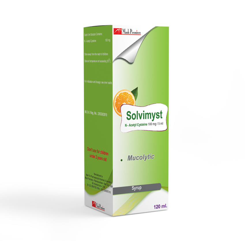 SOLVIMYST 100 MG / 5 ML SYRUP 120 ML - Seif Pharmacies