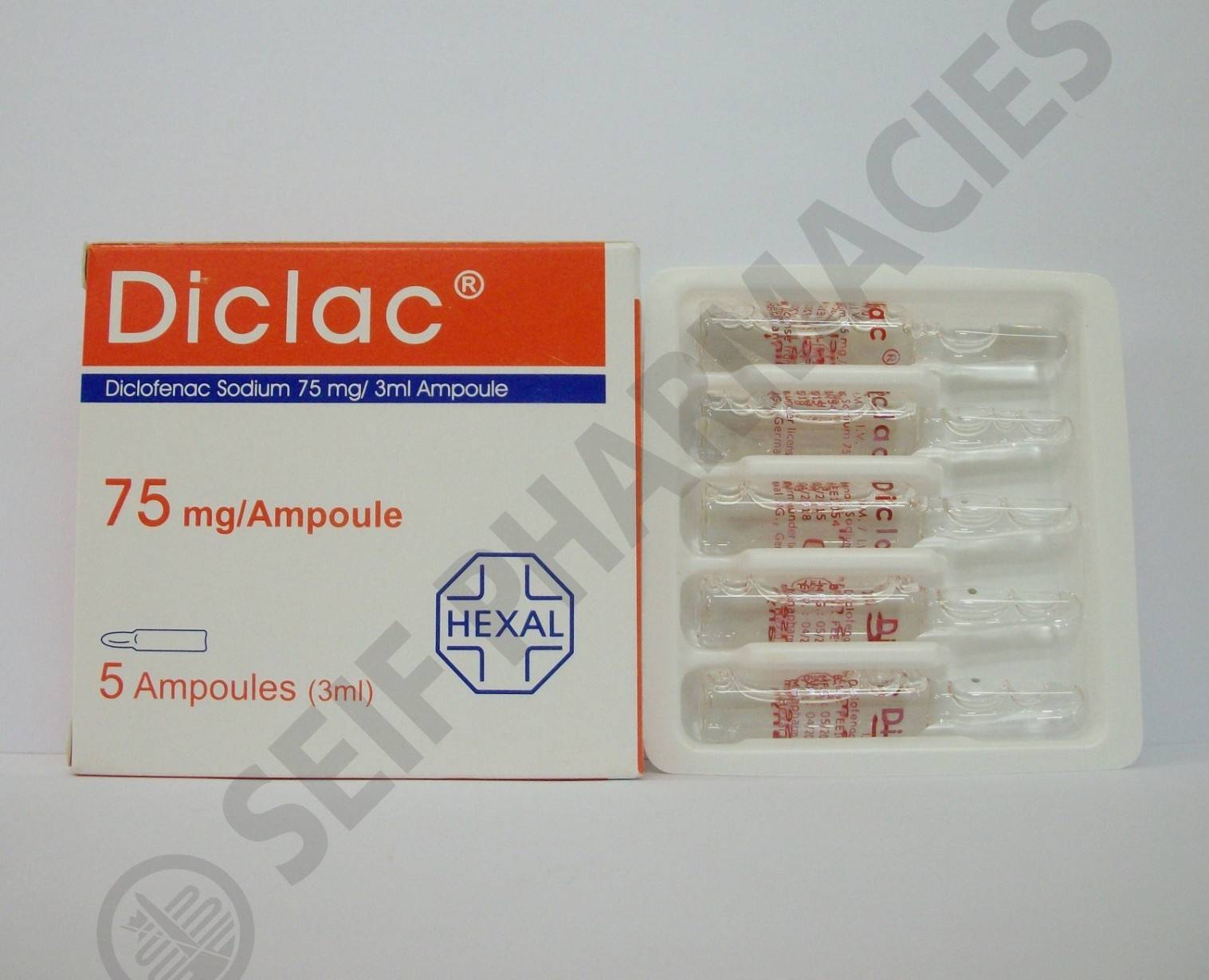 DICLAC 75 MG / 3 ML 5 AMP # - Seif Pharmacies