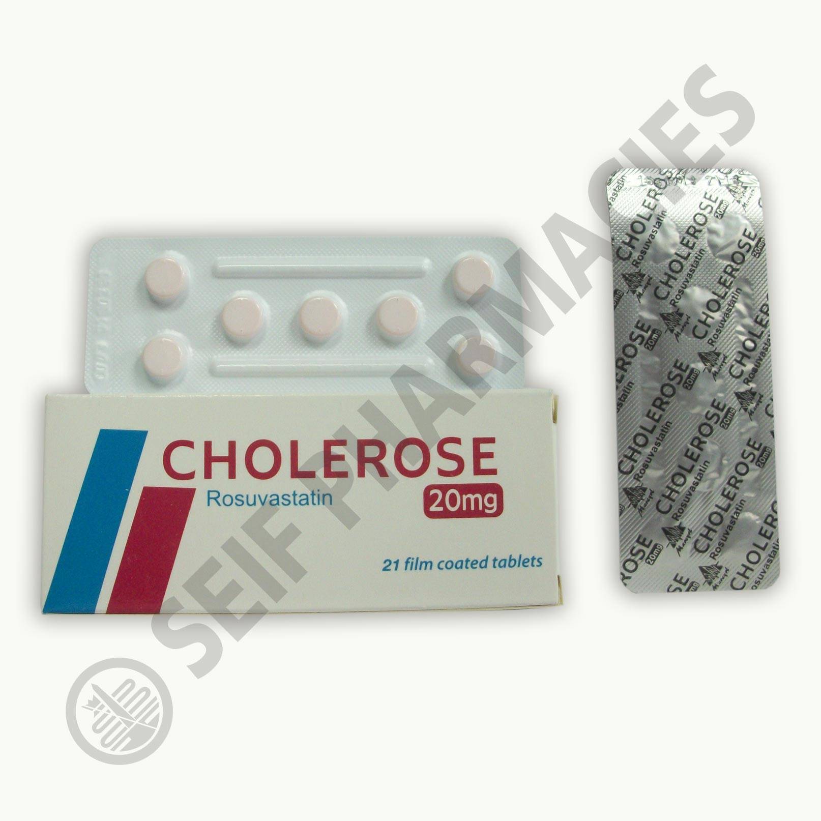 CHOLEROSE 20 MG 21 TAB - Seif Pharmacies