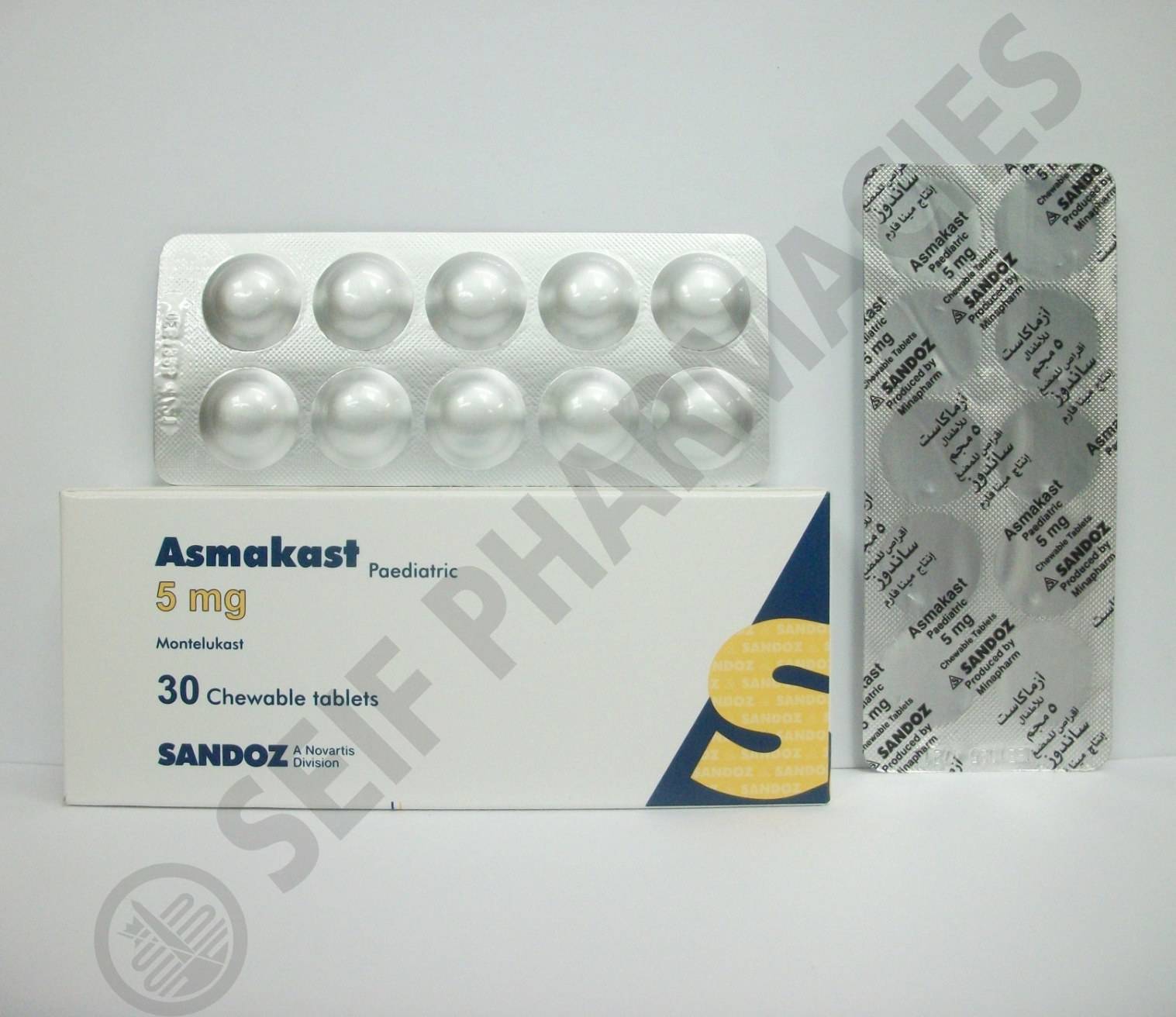 ASMAKAST 5 MG 30 CHEWABLE TAB - Seif Pharmacies
