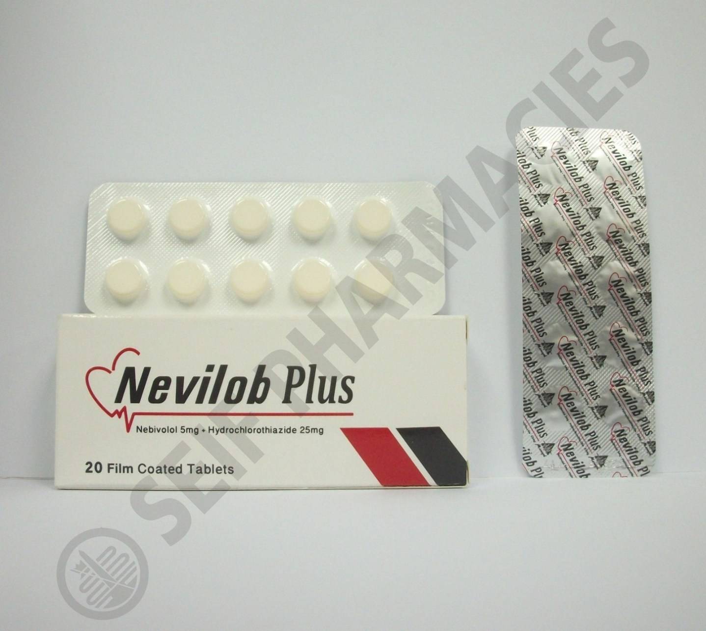 NEVILOB PLUS 5 / 25 MG 20 TAB - Seif Pharmacies