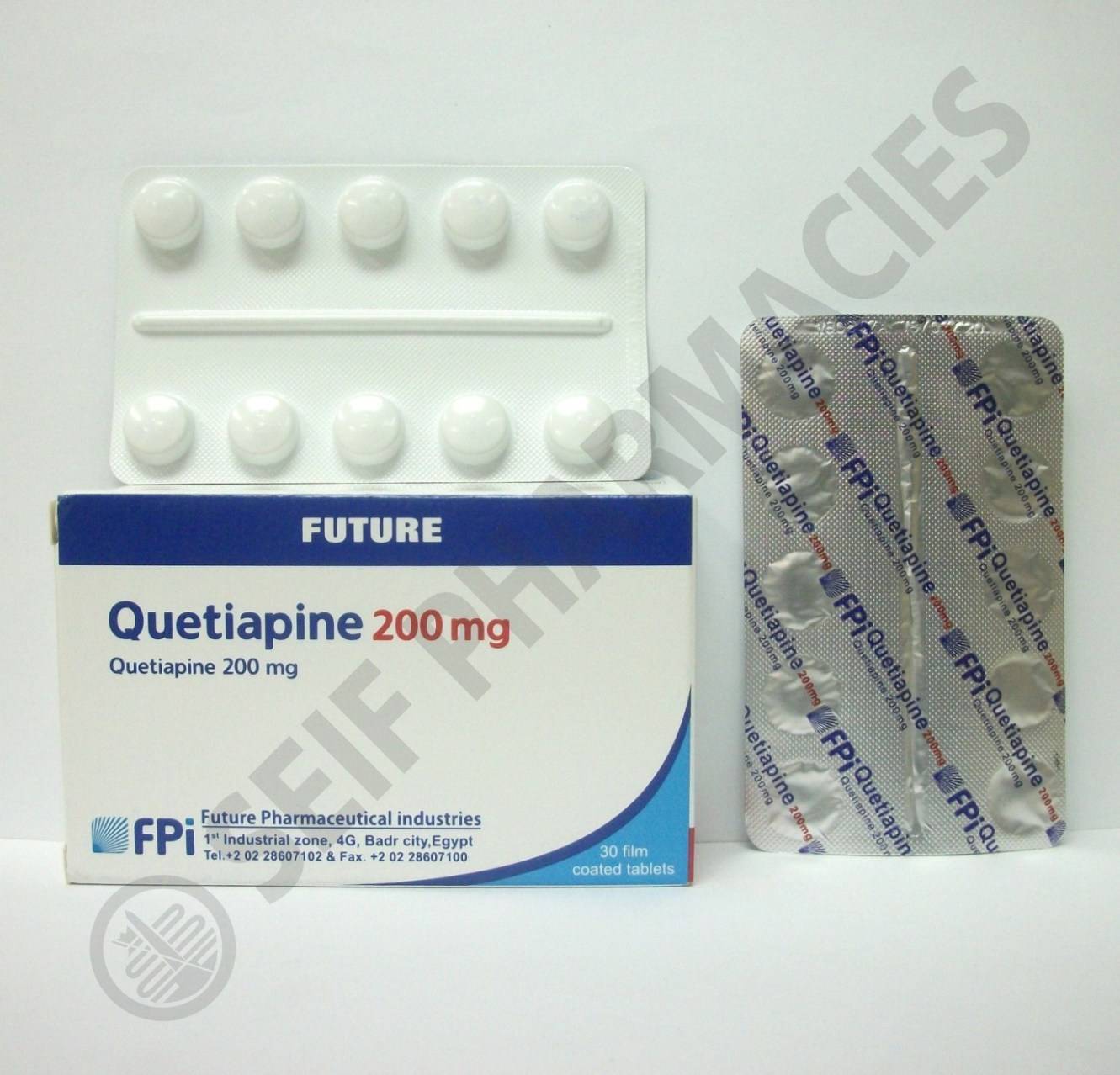QUETIAPINE 200 MG 30 TAB (299600) - Seif Pharmacies