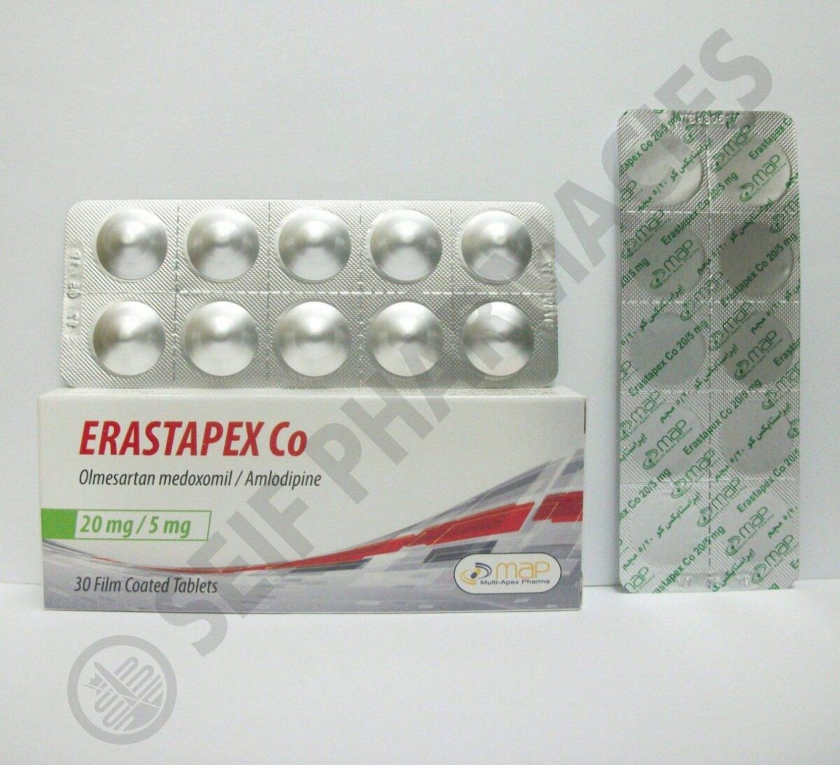 ERASTAPEX CO 20 MG / 5 MG 30 TAB - Seif Pharmacies