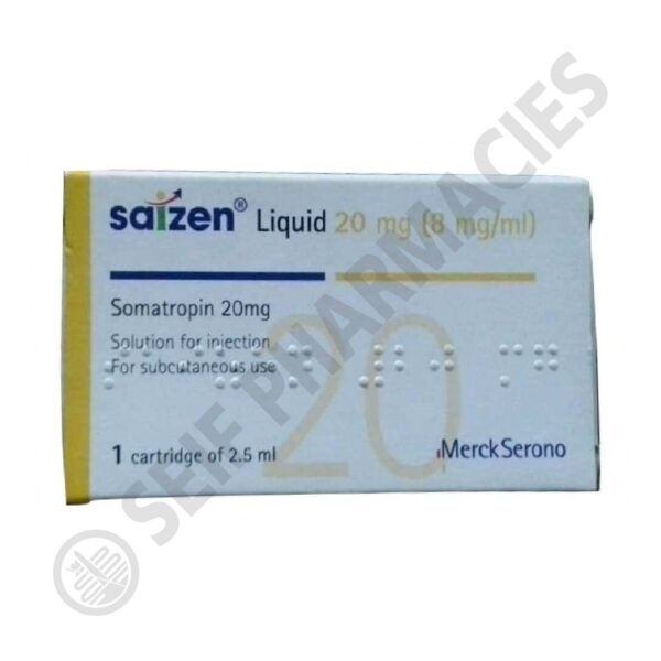 SAIZEN 20 MG / 2.5 ML ( 8 MG / ML ) 1 CARTRIDGE - Seif Pharmacies
