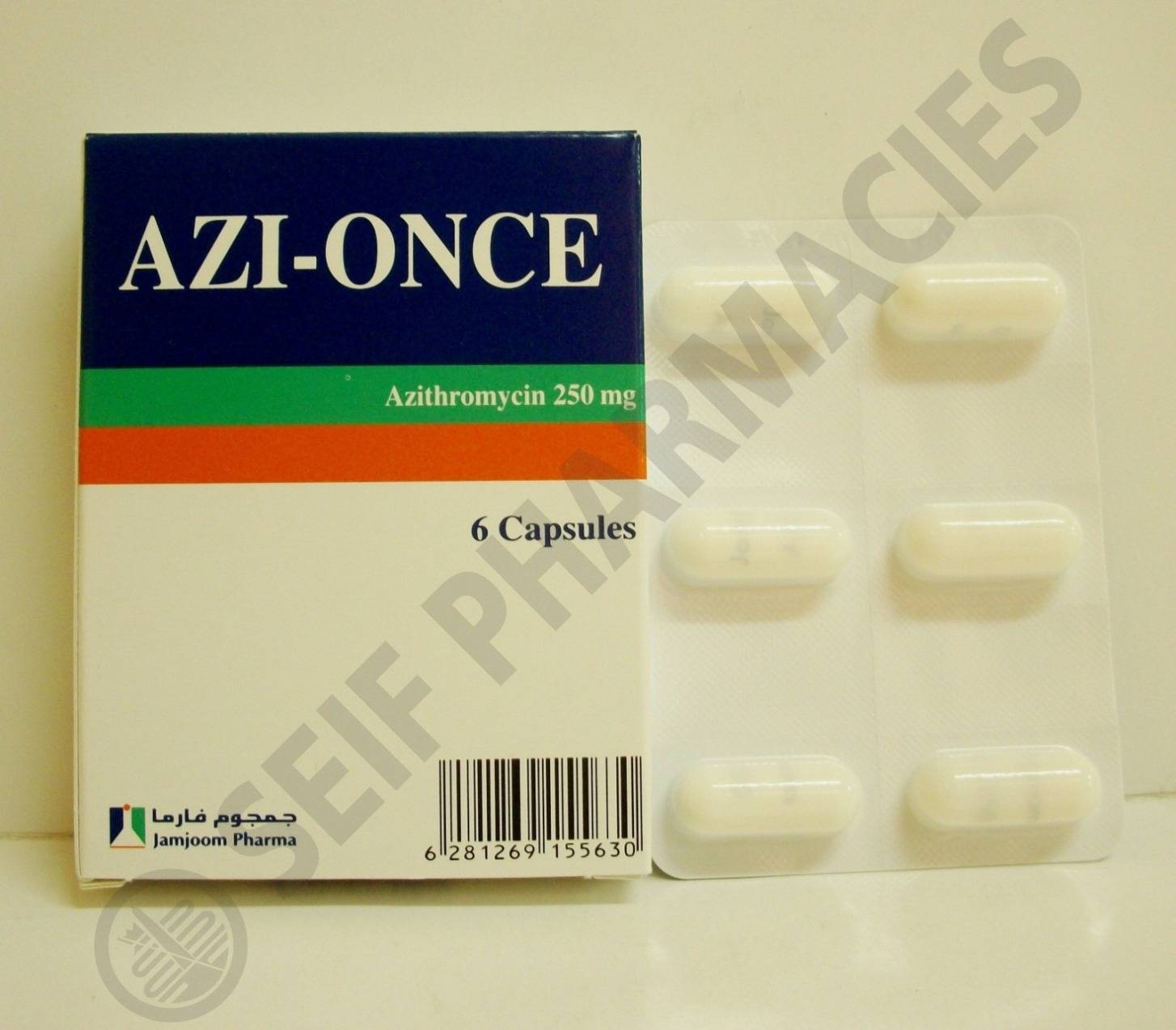 AZI - ONCE 250 MG 6 CAP - Seif Pharmacies