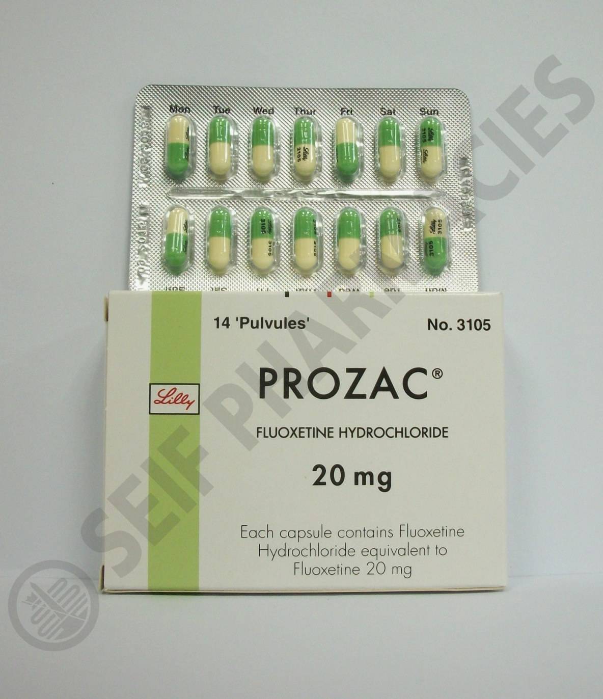 PROZAC 20 MG 14 CAP - Seif Pharmacies