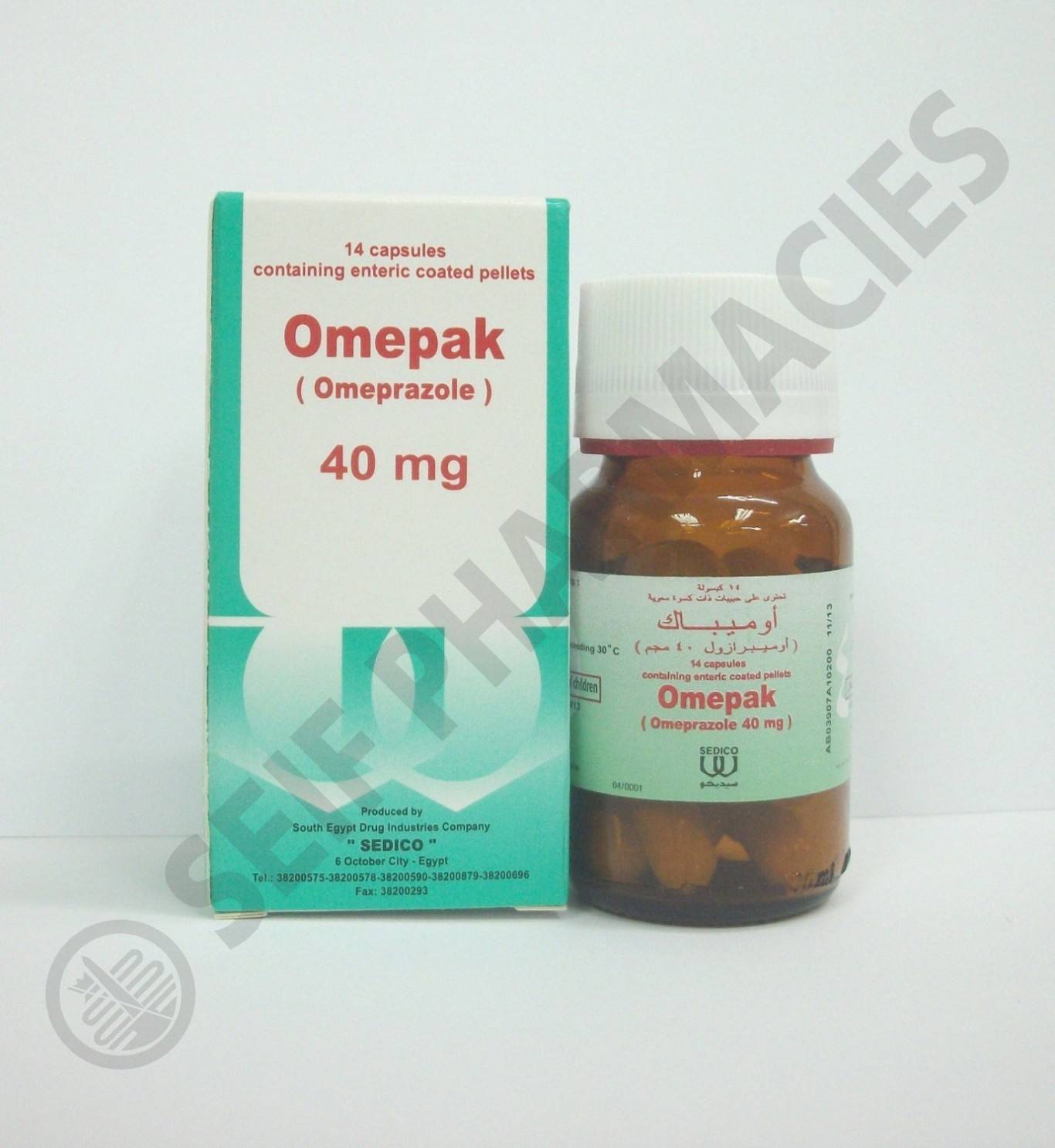 OMEPAK 40 MG 14 CAP - Seif Pharmacies