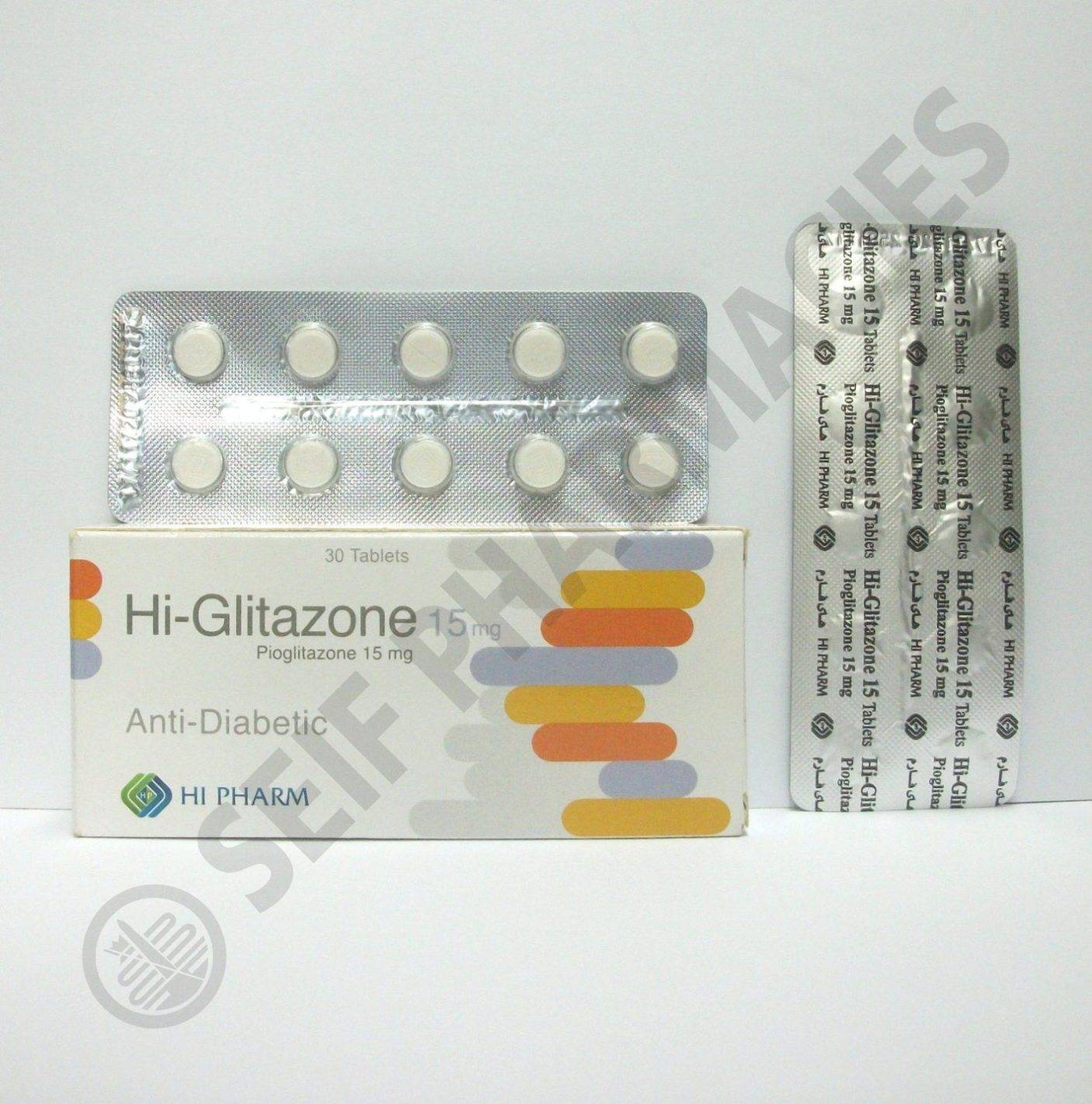 HI - GLITAZONE 15 MG 30 TAB (77851) - Seif Pharmacies