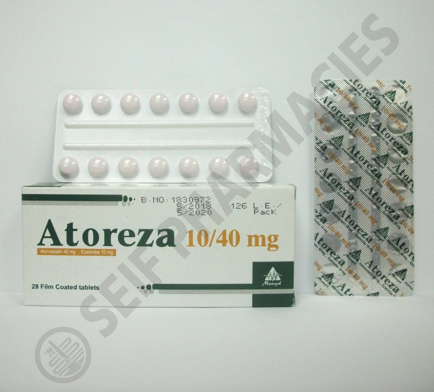 ATOREZA 10 MG / 40 MG 28 TAB - Seif Pharmacies