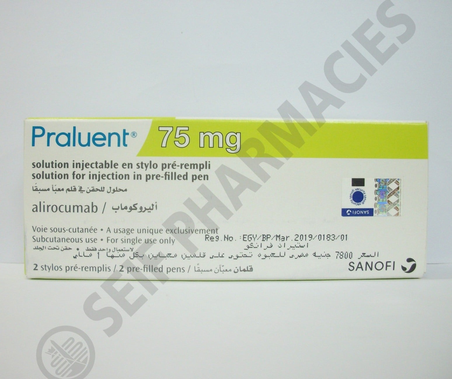 PRALUENT 75 MG / ML S.C 2 PRE-FILLED PEN - Seif Pharmacies