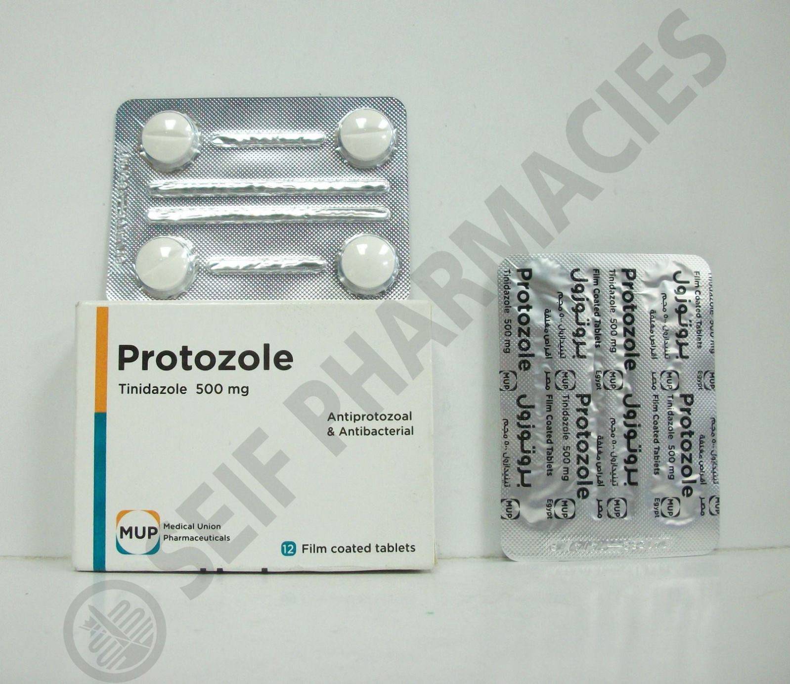 PROTOZOLE 500 MG 12 TAB - Seif Pharmacies
