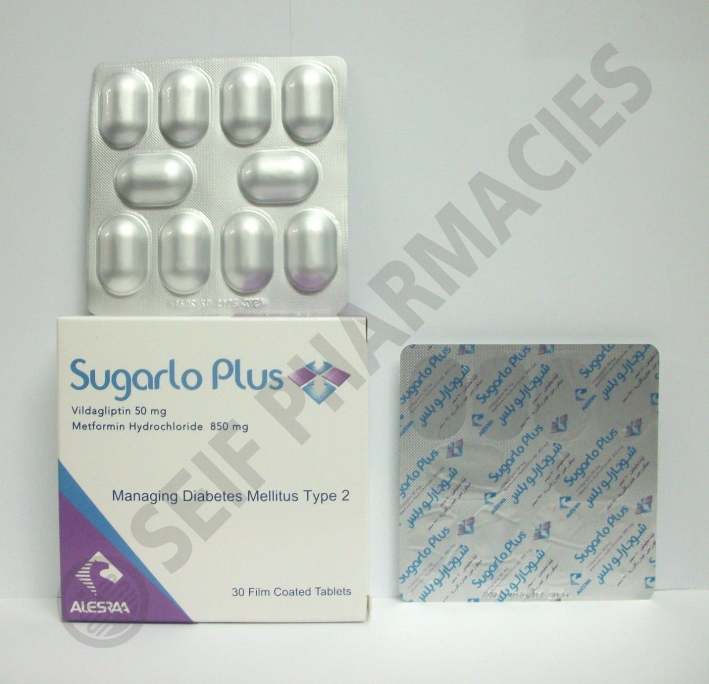 SUGARLO PLUS 50 MG / 850 MG 30 TAB - Seif Pharmacies