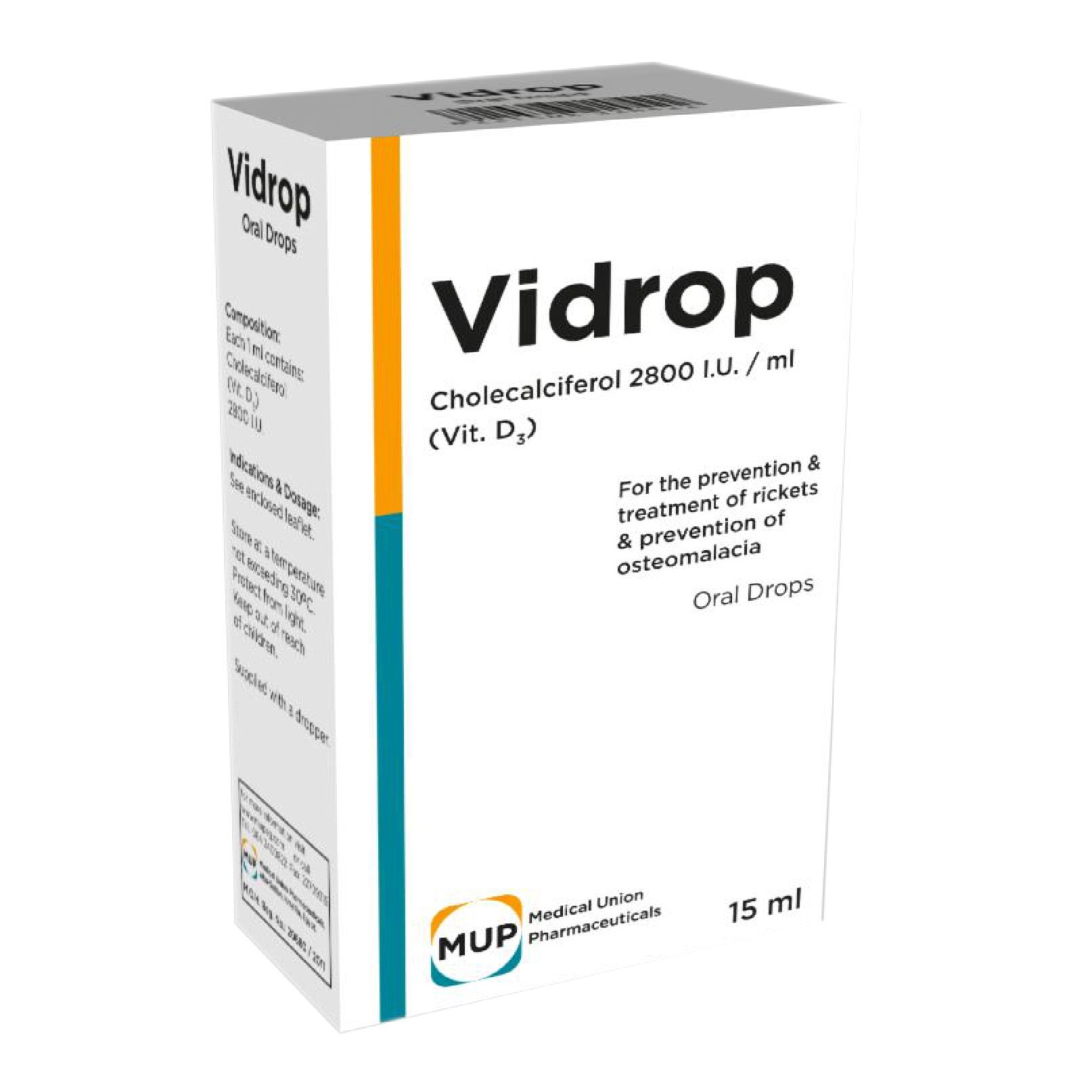 Vidrop Vitamin D3 Oral Drops (15 ml) Boost Bone Health
