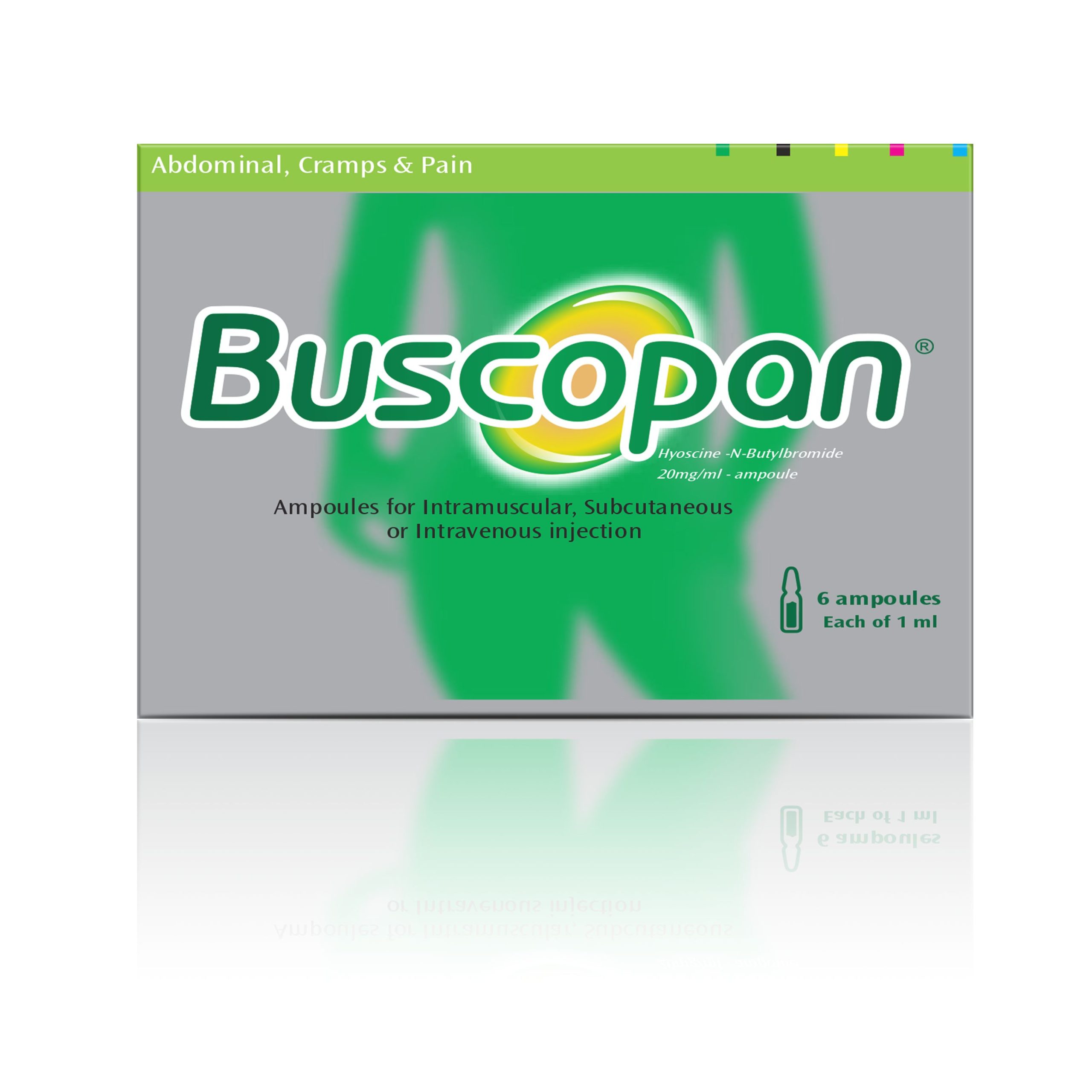 BUSCOPAN 20 MG / 1 ML 6 AMP - Seif Pharmacies