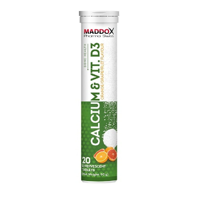 MADDOX CALCIUM 500 MG + VIT. D3 EFF 20 TAB - Seif Pharmacies