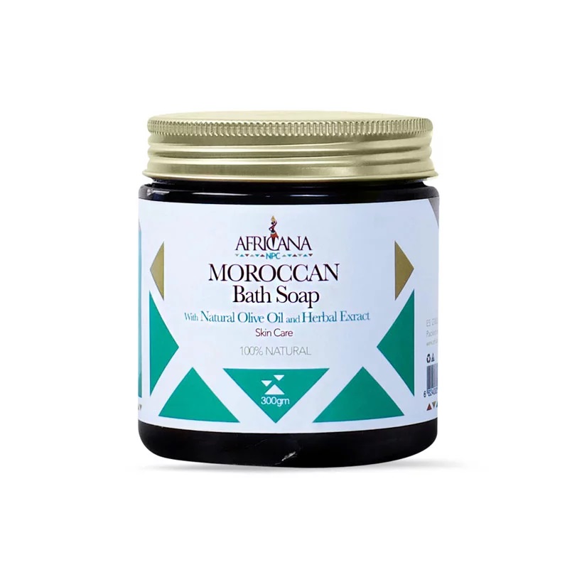 AFRICANA NPC MOROCCAN SOAP 300ML OLIVE OIL - Seif Pharmacies