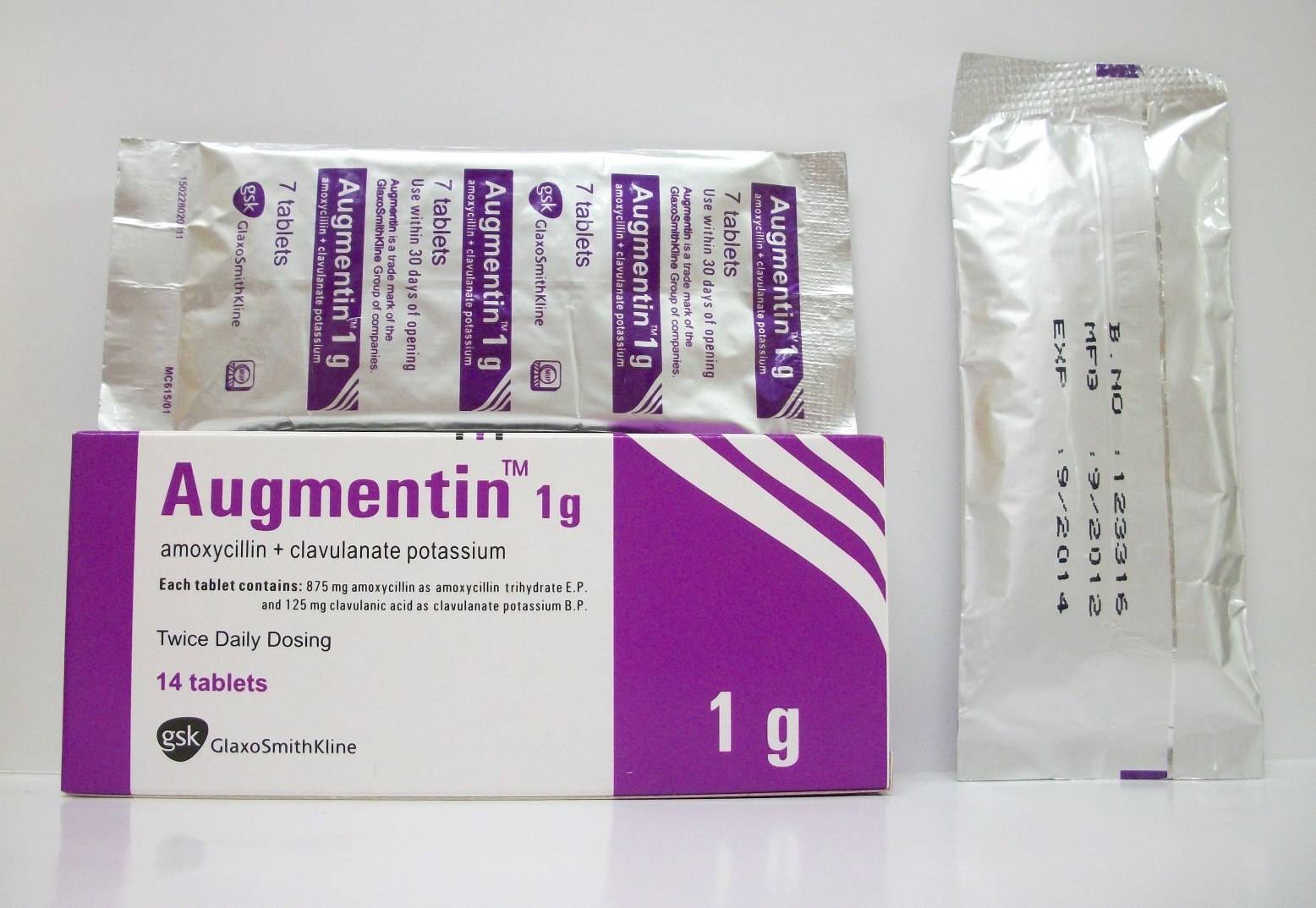 Augmentin 1g - Antibiotic for Bacterial Infections - Saif