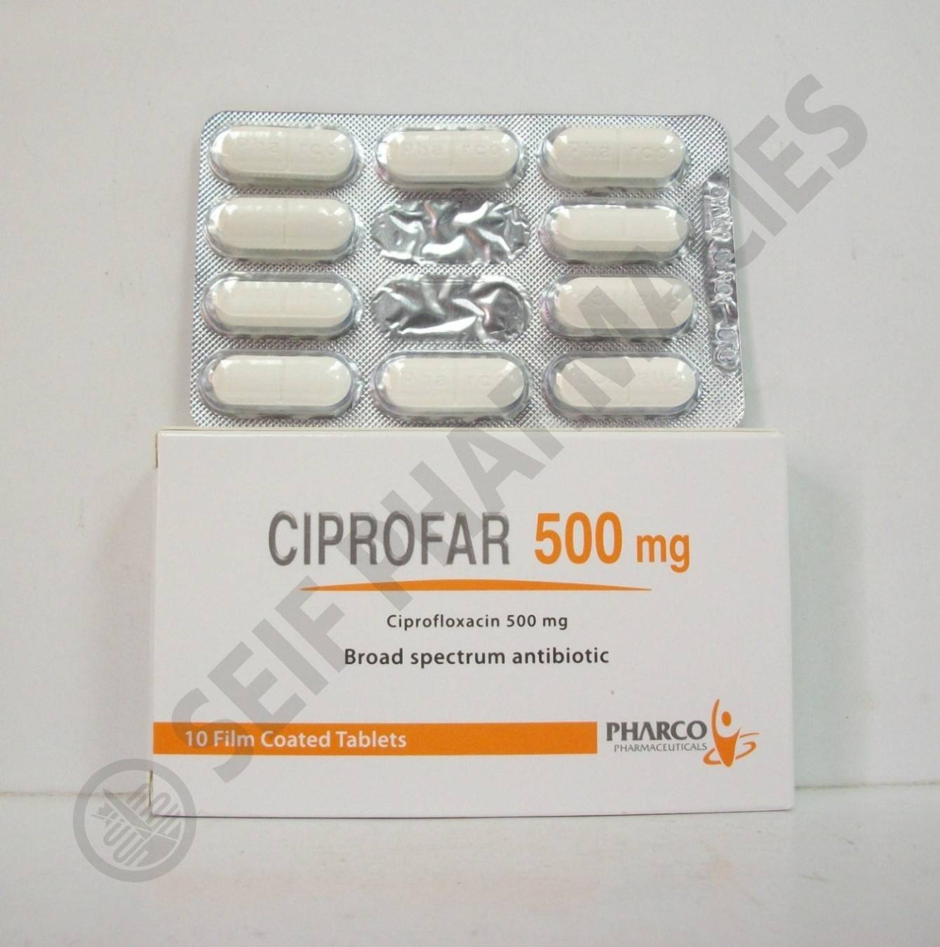 CIPROFAR 500 MG 10 TAB # - Seif Pharmacies