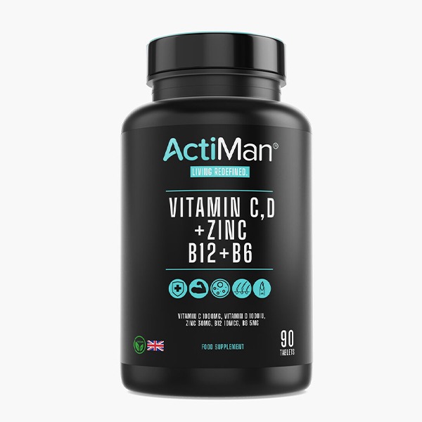 ACTI MAN - VITAMINS C D B6 B12 + ZINC 90 TAB - Seif Pharmacies