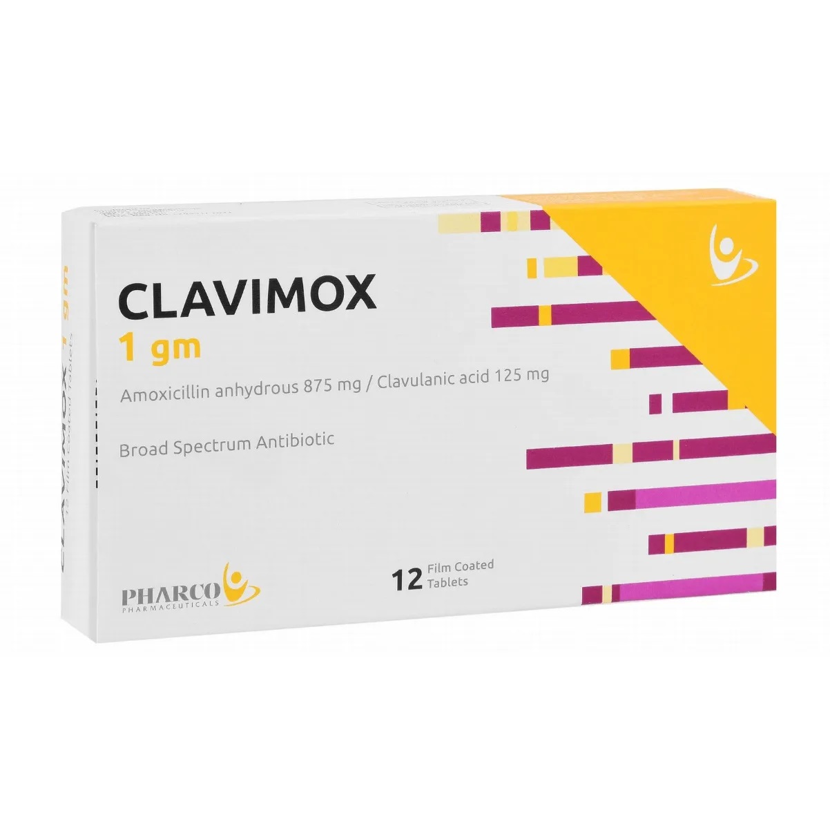 CLAVIMOX 1 GM 12 TAB (389813) - Seif Pharmacies